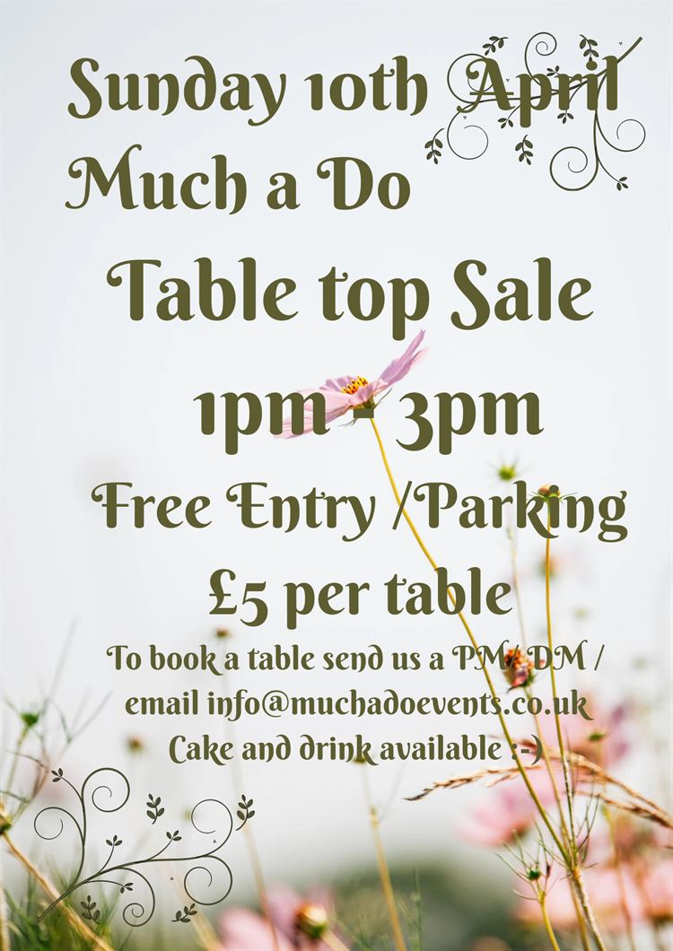 Table top sale