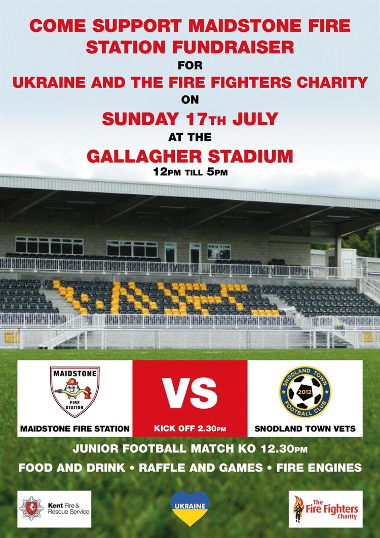 Maidstone Fire Station Football Fundraiser: Maidstone Firefighters vs ...
