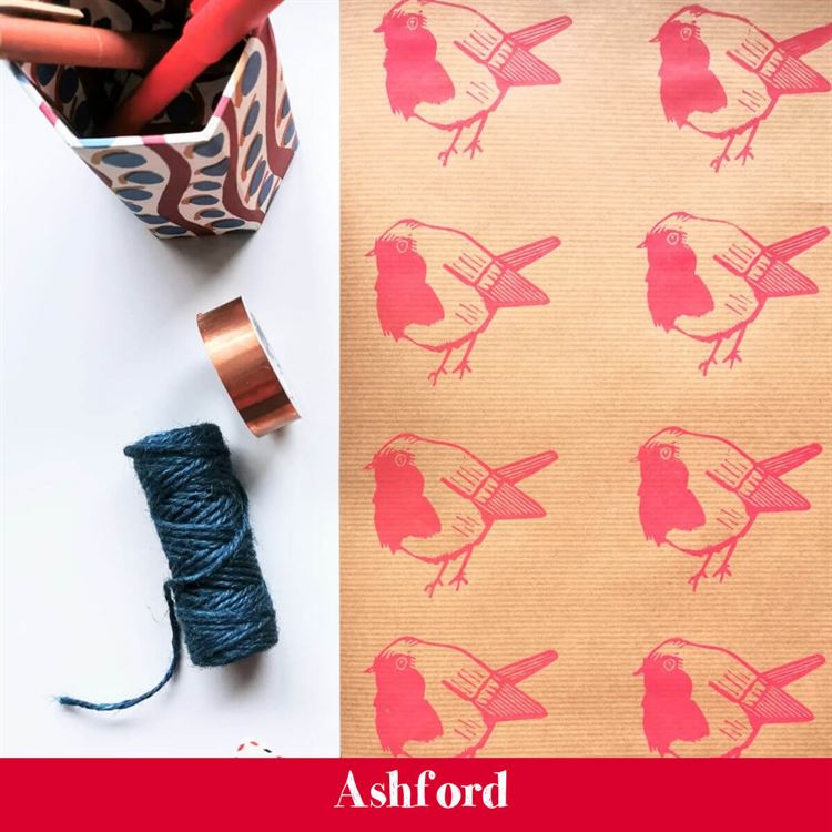 Handprinted Christmas Wrapping Paper Workshop