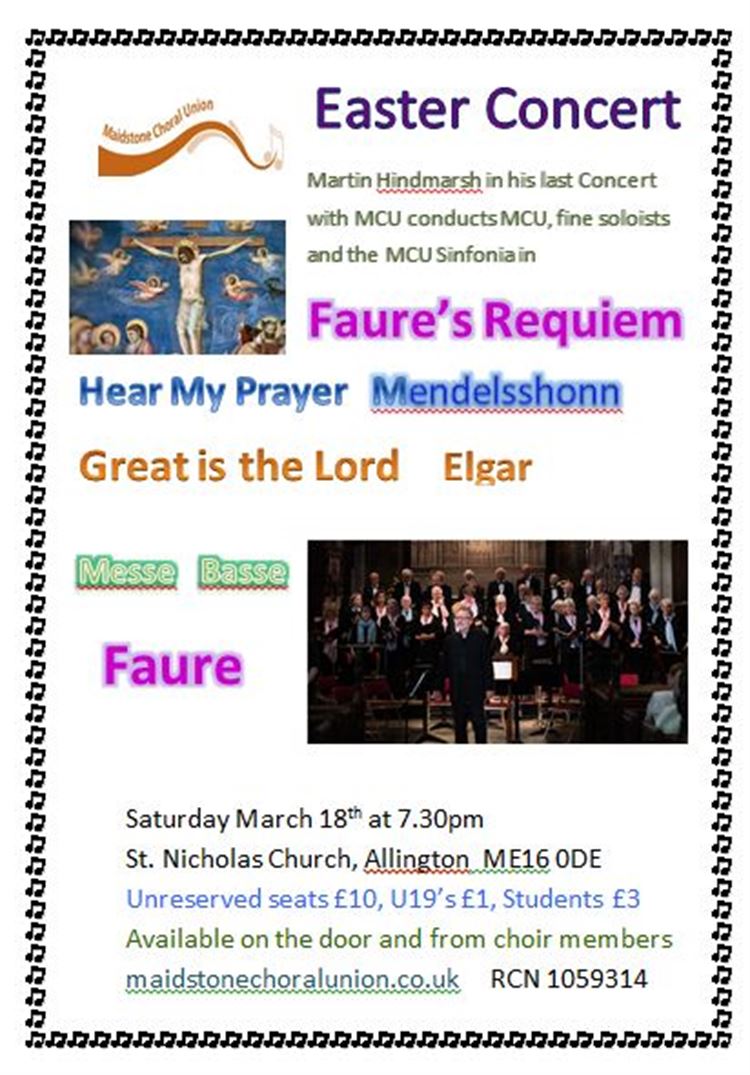 Maidstone Choral Union Easter Concert