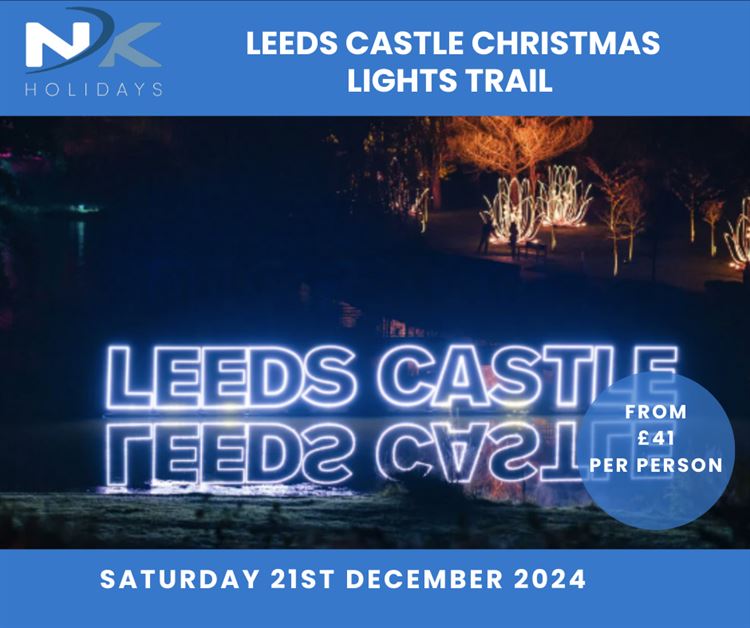 Trip to Leeds Castle Christmas Lights Trail