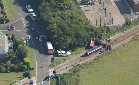 Steam train crash driver named
